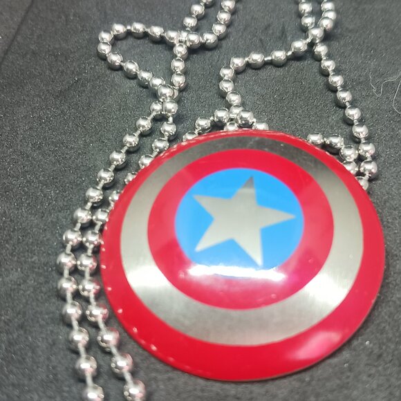 Marvel | Jewelry | Captain America Necklace | Poshmark